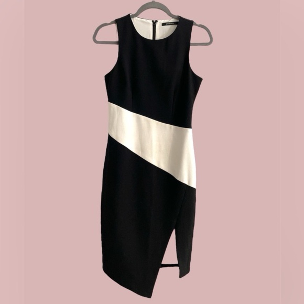 Portmans Colorblock Asymmetrical Dress - Gem